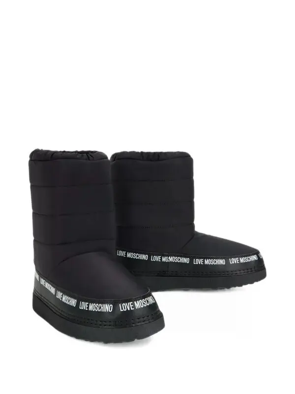 Moschino Logo-embellishment Boots - Black