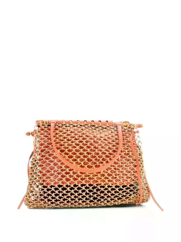 Goyard Aligre Bag Raffia Net With Coated Canvas Tote Bag