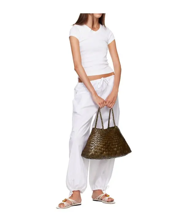 Dragon Diffusion Big Santa Croce Woven Leather Tote Bag