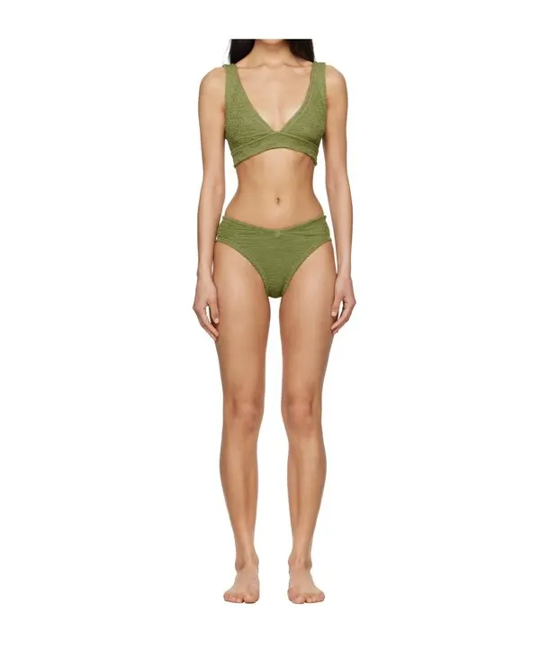 Hunza G Angel Metallic Crinkle Bikini