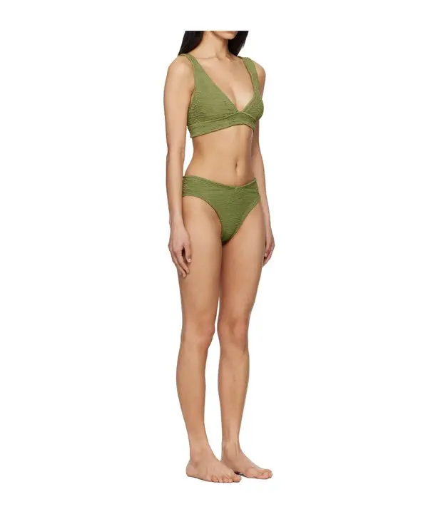 Hunza G Angel Metallic Crinkle Bikini