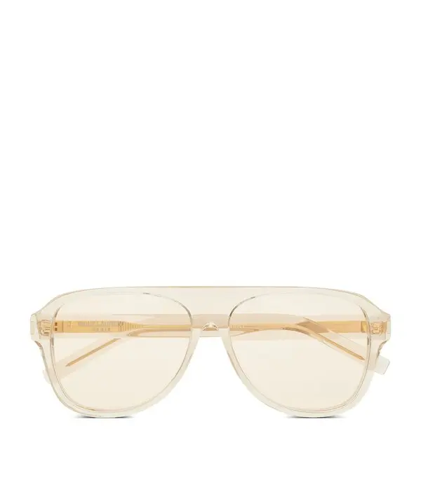 Saint Laurent Aviator Sunglasses - Nude