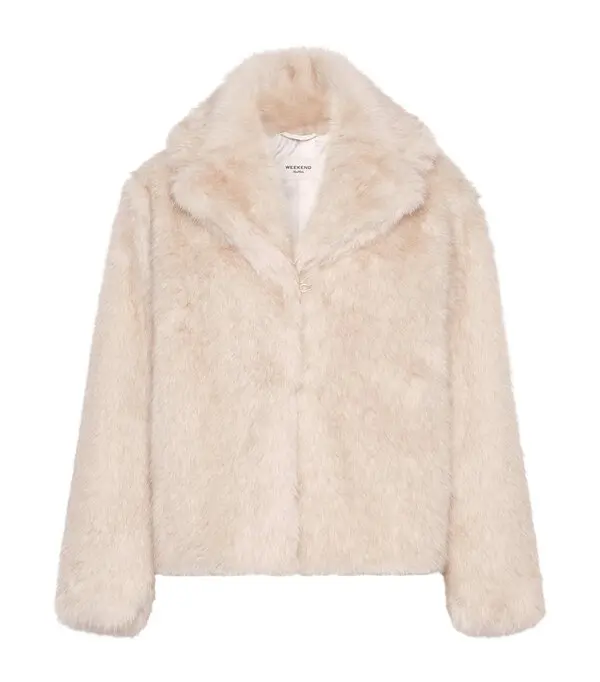 Max Mara Faux Fur Short Coat