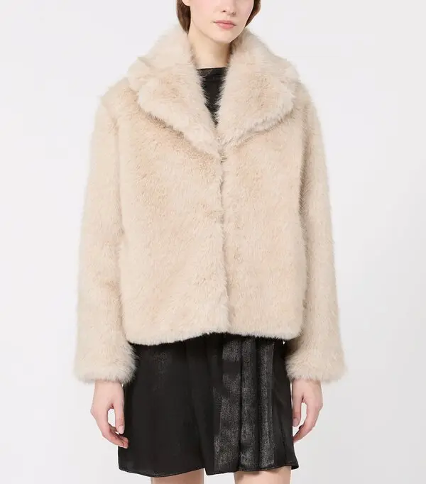 Max Mara Faux Fur Short Coat
