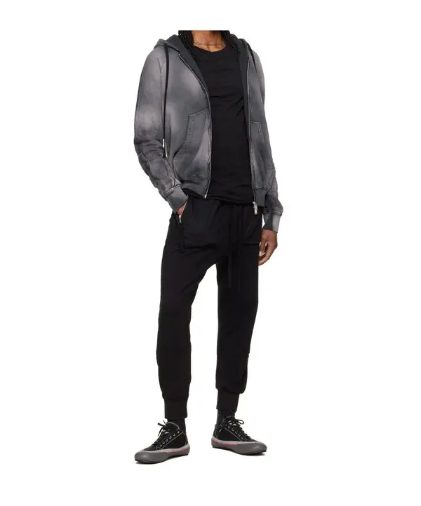 THOM KROM Washed Gradient Zip-up Hoodie