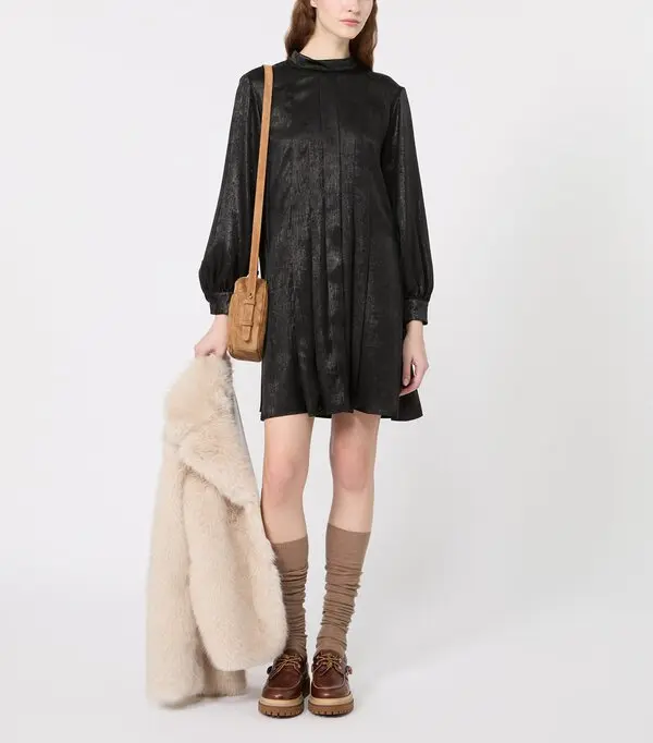 Max Mara High-neck Mini Dress