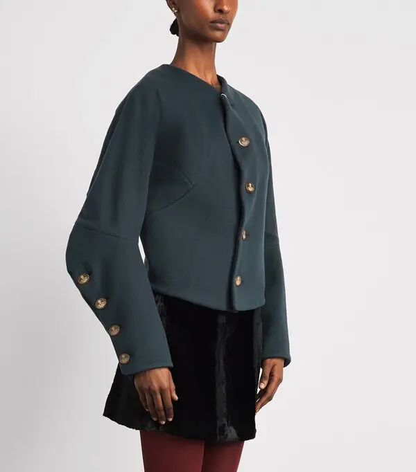 VIVIENNE WESTWOOD Wool-cashmere Rounded Jacket