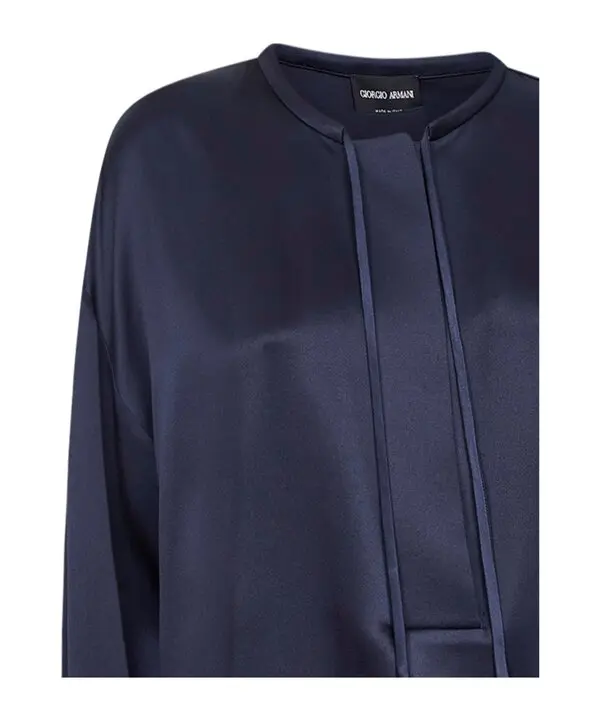 Giorgio Armani Long-sleeved Satin Blouse