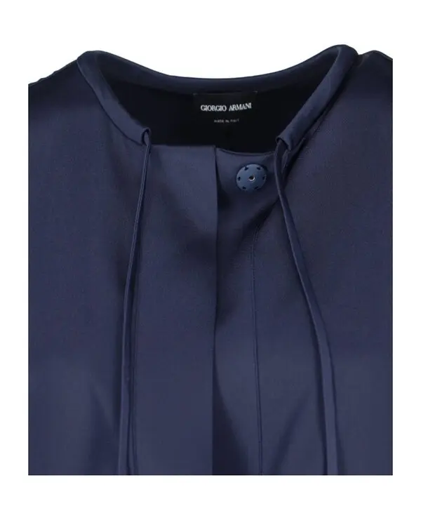 Giorgio Armani Long-sleeved Satin Blouse
