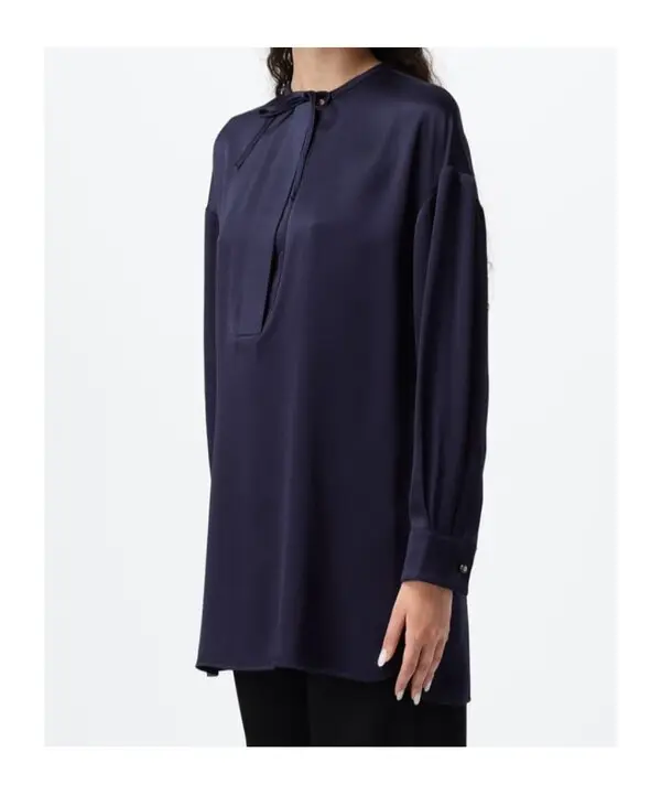 Giorgio Armani Long-sleeved Satin Blouse