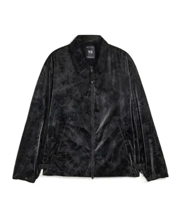 Y3 Marble-print Buckle-detail Jacket