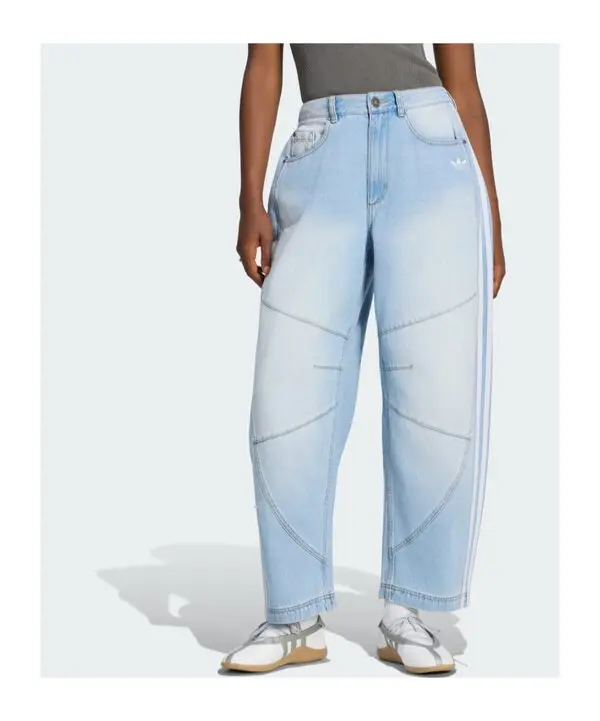 ADIDAS ORIGINALS Wide-leg Stripe Jeans