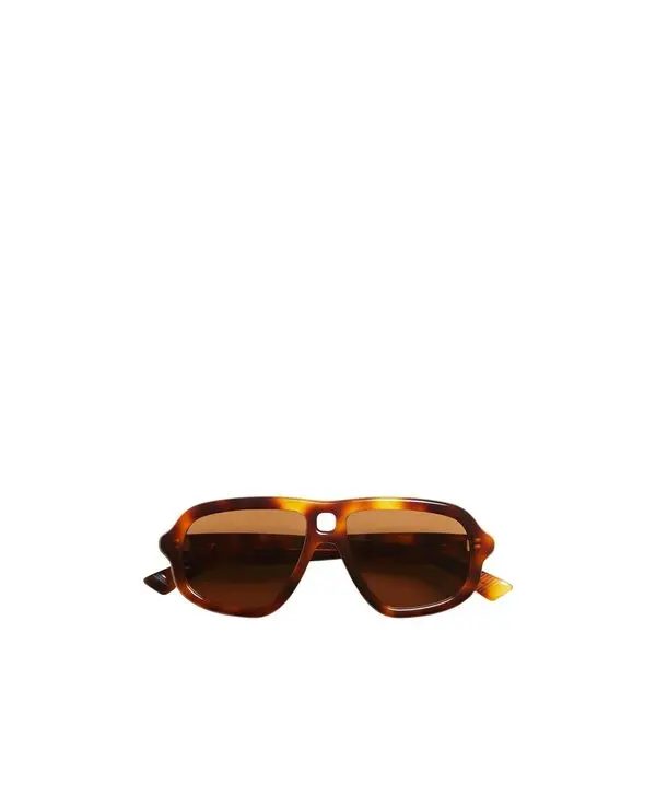 Bottega Veneta Ribbon Aviator Sunglasses - Havana/brown