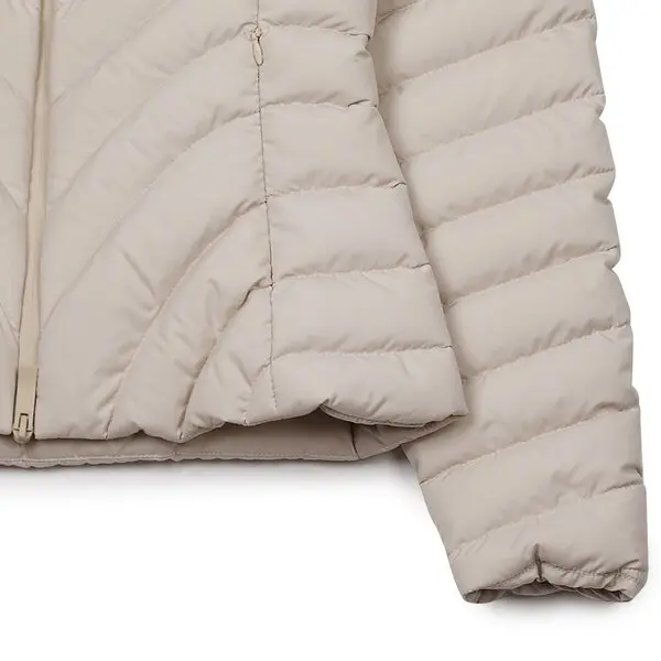 Moncler Grange Diagonal-quilted Short Down Jacket