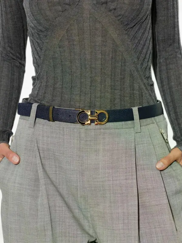 FERRAGAMO Gancini Reversible And Adjustable Belt