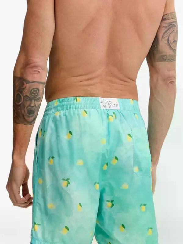Guess Printed Swim Trunks