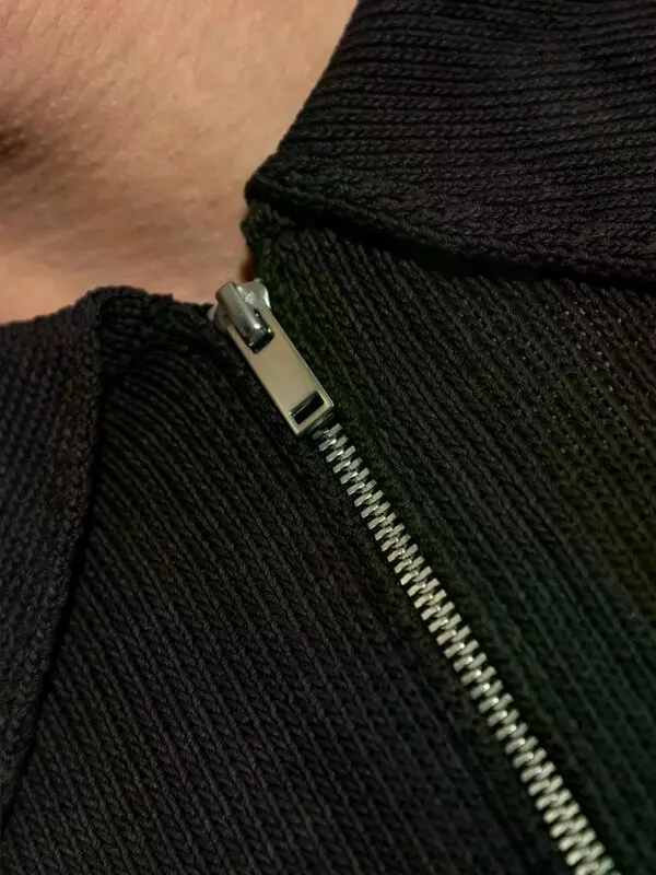 Studio Nicholson Heddy Polo-collar Sweater - Black