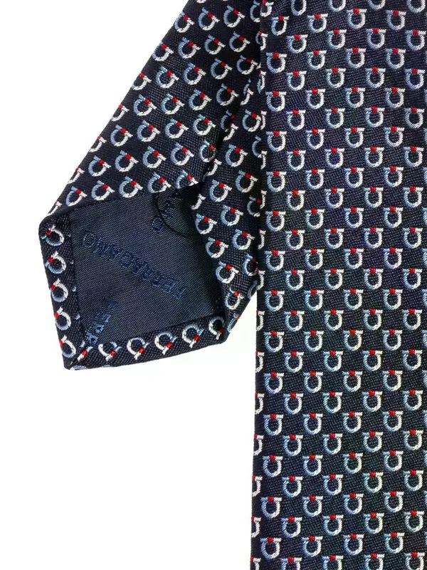 FERRAGAMO Gancini Silk Tie