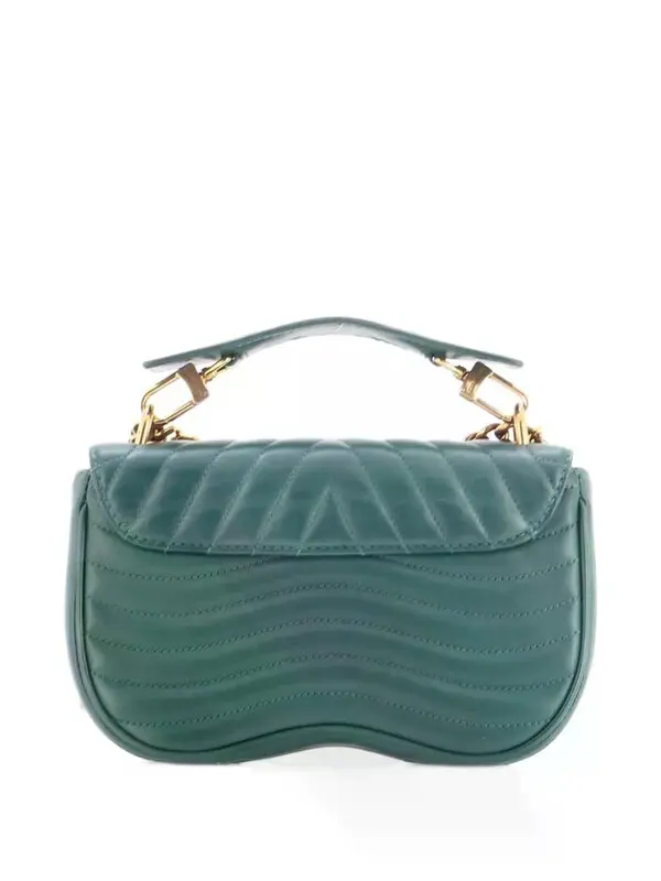 LOUIS VUITTON New Wave Chain Bag Quilted Leather Pm Shoulder Bag - Green