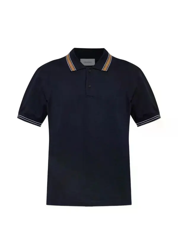 FERRAGAMO Contrast-trim Polo Shirt