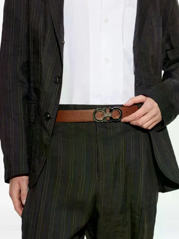 FERRAGAMO Gancini Reversible Belt Set
