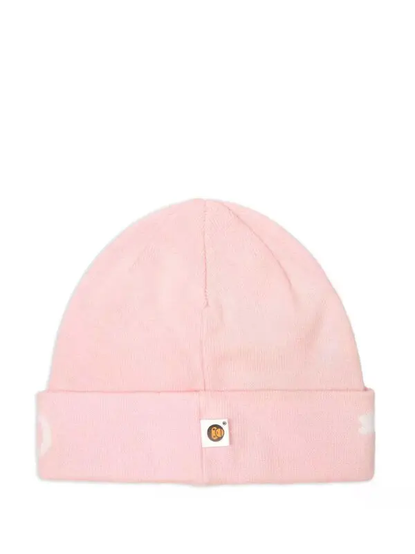 A BATHING APE Baby Milo® Embroidered Beanie Hat - Pink