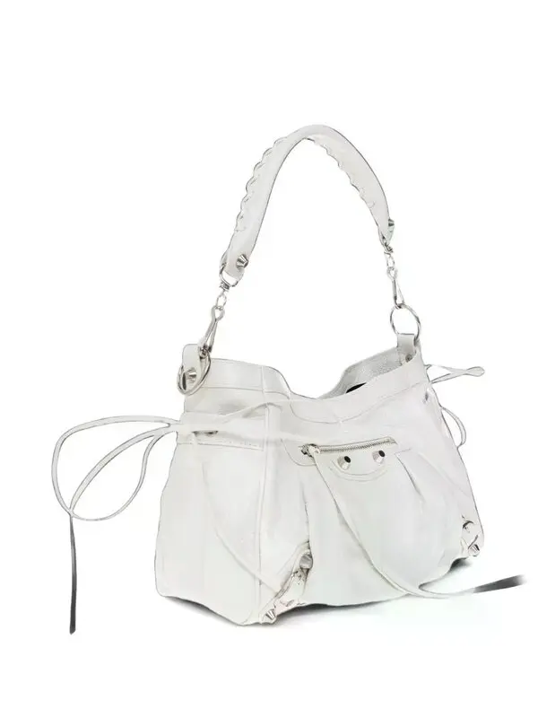Balenciaga Le City Bucket Bag Small In Optic