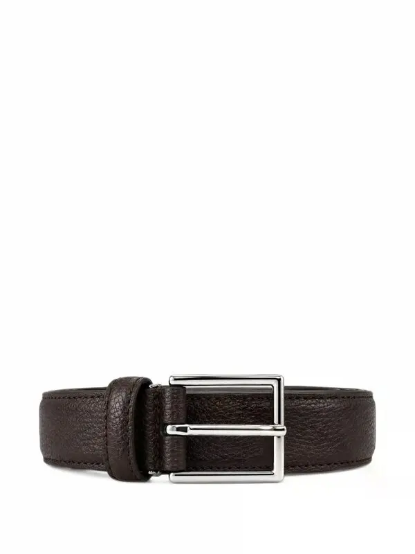 Anderson's Pebbled Leather Belt - Brown