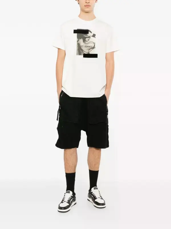 LES HOMMES Graphic-print T-shirt