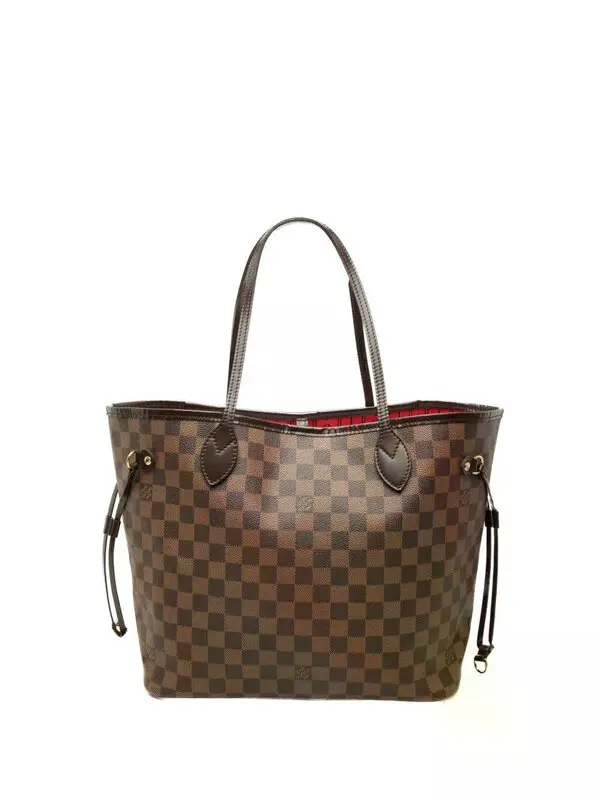 LOUIS VUITTON 2012 Damier Ebene Neverfull Mm Tote Bag