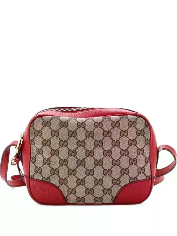 Gucci Bree Disco Gg Canvas With Leather Mini Crossbody Bag