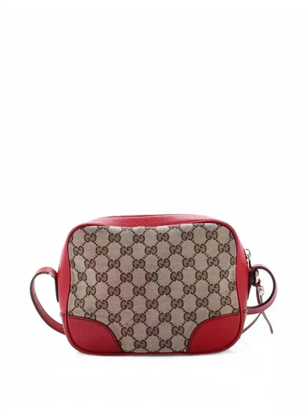 Gucci Bree Disco Gg Canvas With Leather Mini Crossbody Bag
