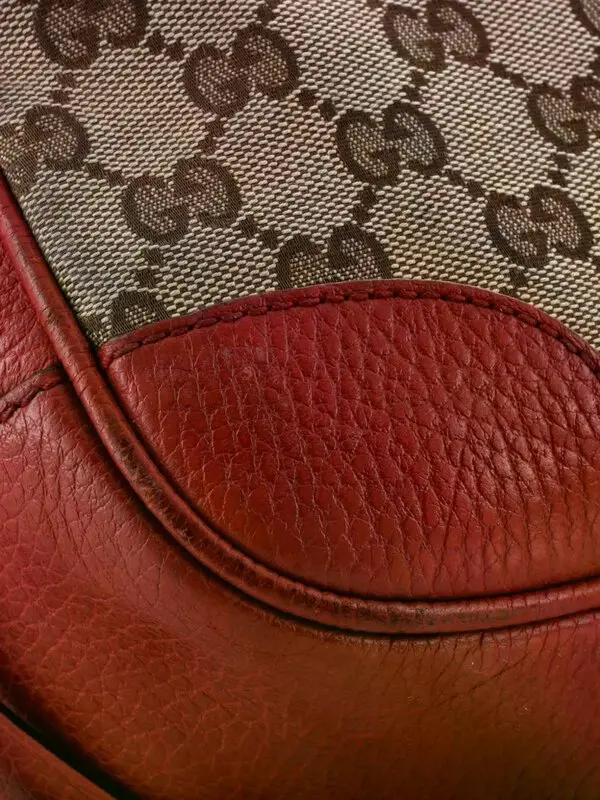 Gucci Bree Disco Gg Canvas With Leather Mini Crossbody Bag