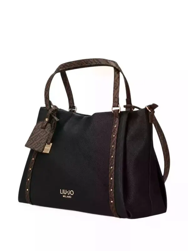 Liu Jo Logo-print Studded Tote Bag