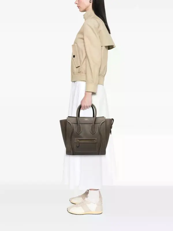 Celine 2017 Mini Grained Calfskin Luggage Tote Bag