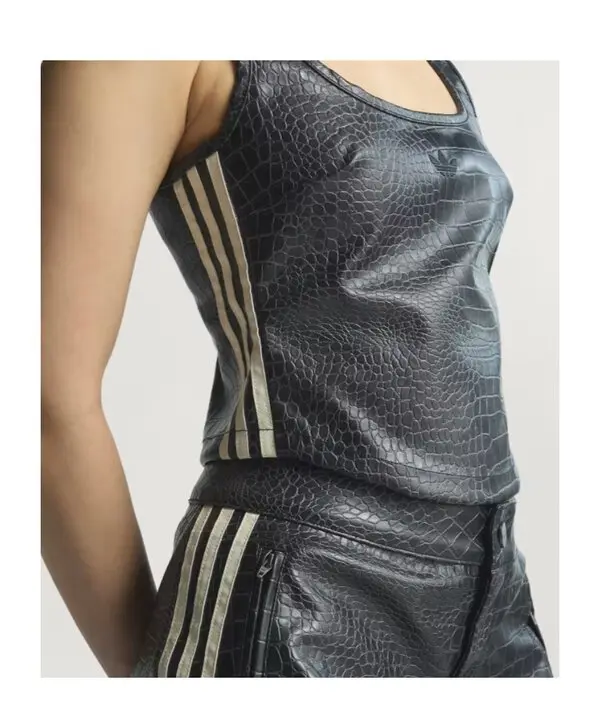 ADIDAS ORIGINALS Pleather Corset Top