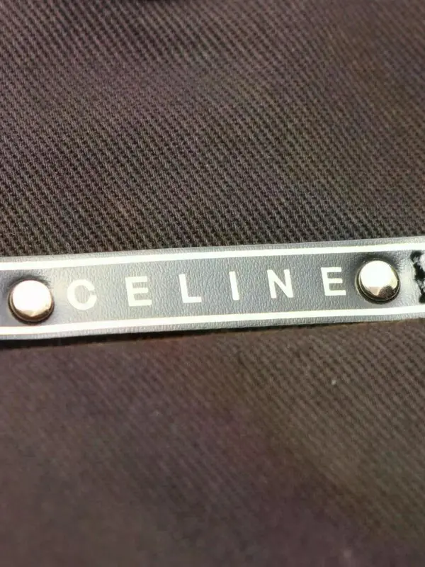 Celine 2000-2010 C Carriage Canvas Bittersweet Hobo Bag