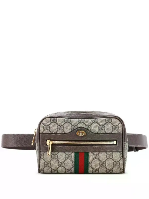 Gucci Ophidia Gg Coated Canvas Small Belt Bag - Brown