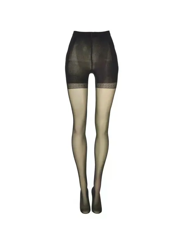 Wolford 25 Sheer Sculpting Tights - Black