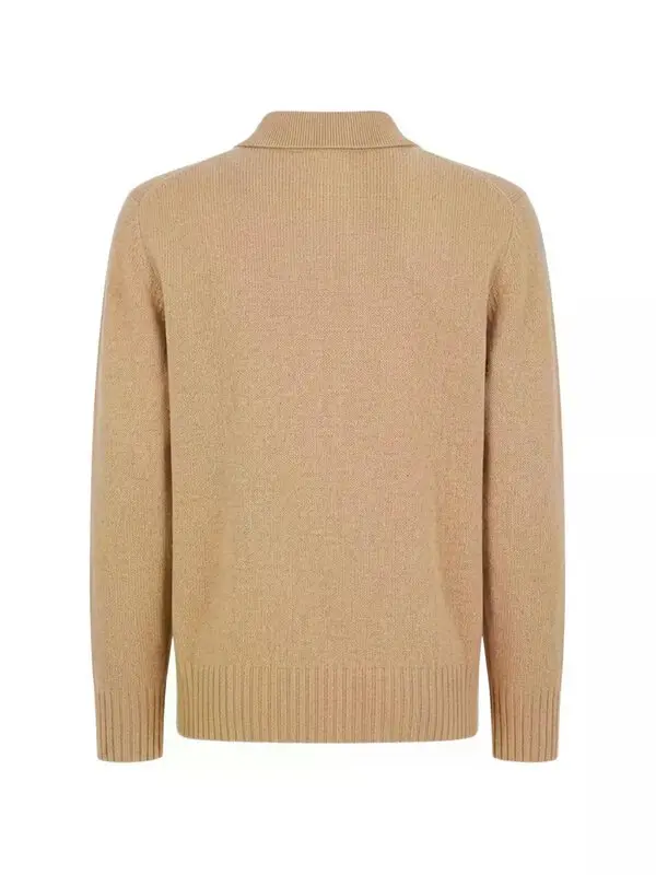 AMARANTO Button-up Polo Sweater