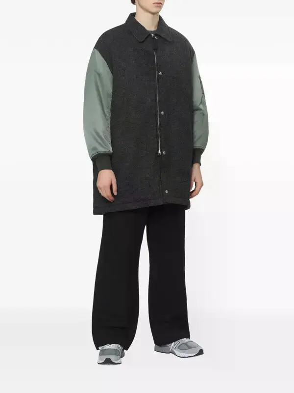 Comme Des Garçons Panelled Zip-up Coat