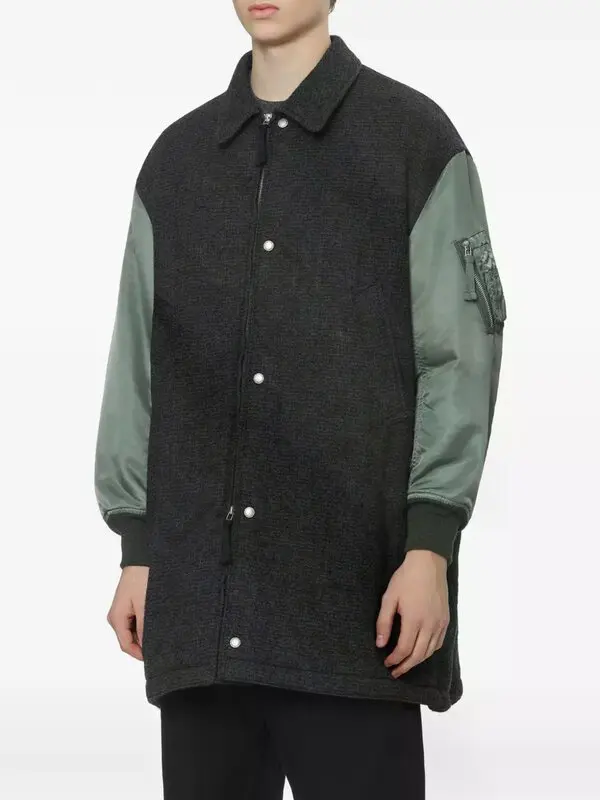 Comme Des Garçons Panelled Zip-up Coat