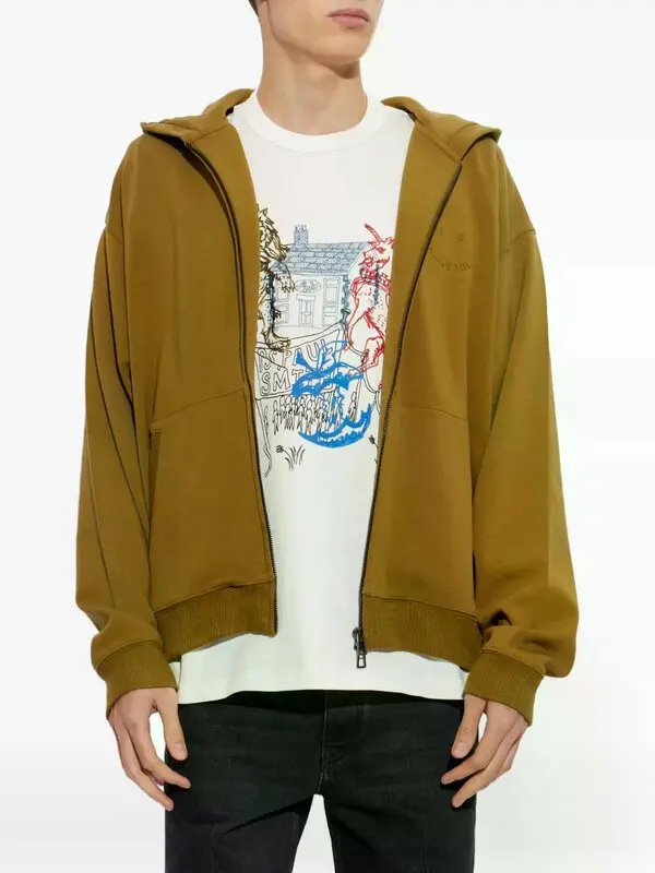 Paul Smith Logo-embroidered Zip-up Hoodie