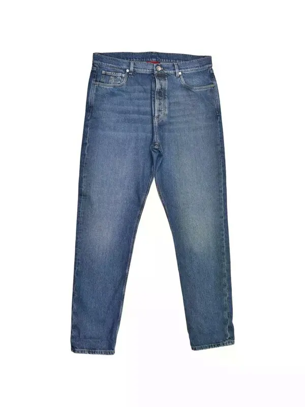 Brunello Cucinelli Faded Straight-leg Jeans