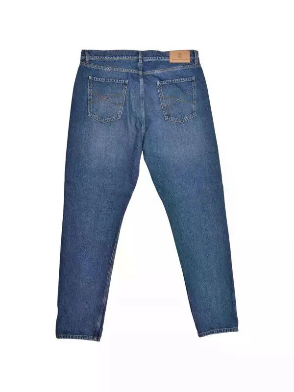 Brunello Cucinelli Faded Straight-leg Jeans
