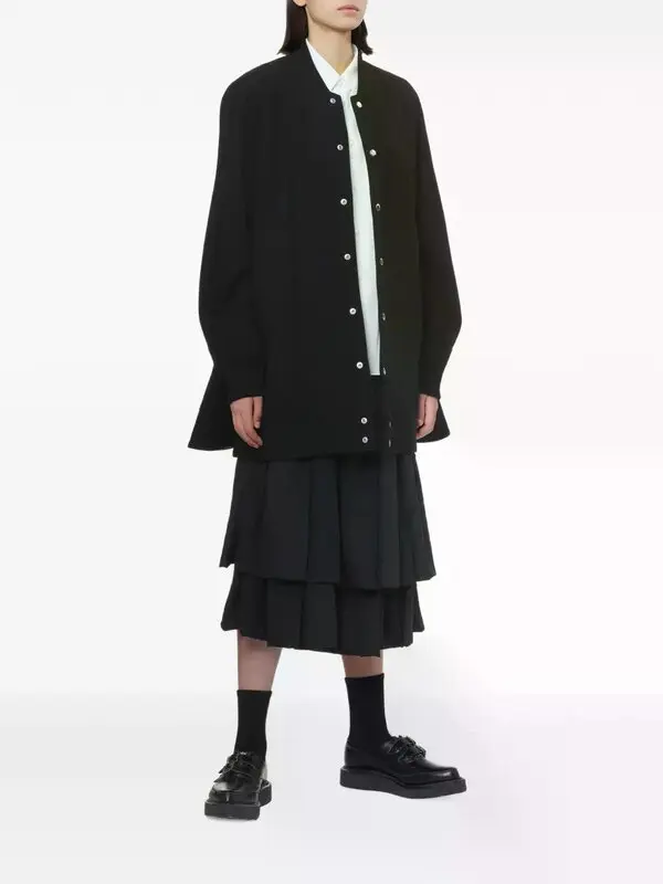 Comme Des Garçons Press-stud Raglan-sleeve Coat