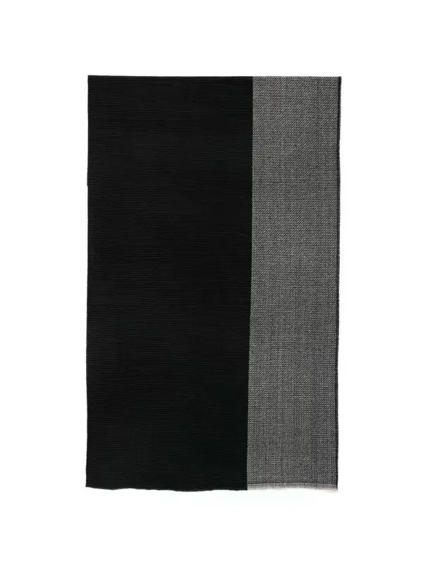 PENNYBLACK Two-tone Knitted Scarf - Black