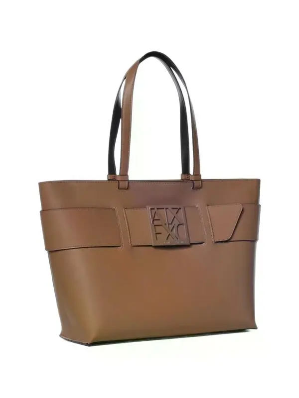 Armani Exchange Logo-plaque Buckled Shoulder Bag