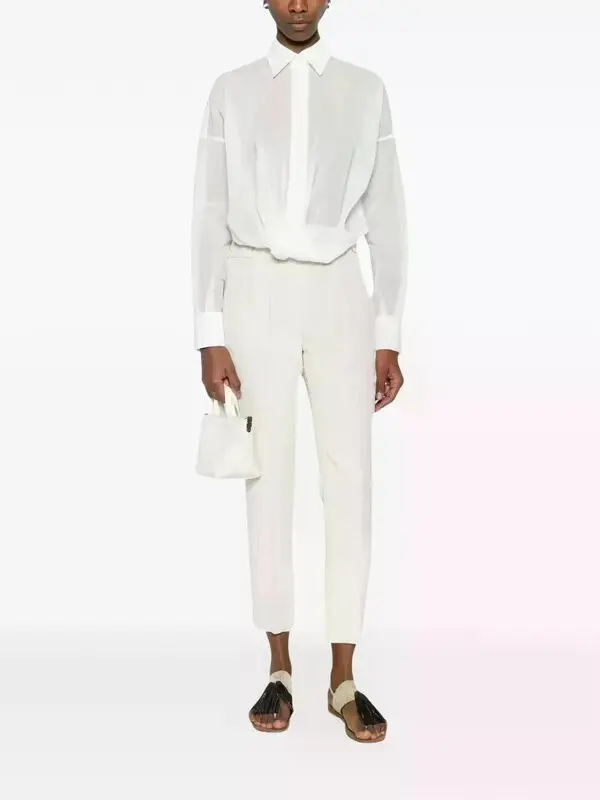 Brunello Cucinelli Pleated Tapered Trousers