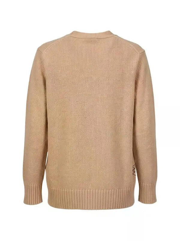 AMARANTO Distressed V-neck Cardigan